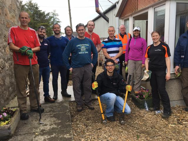 Conoco Philips Staff helping out! – Wood Shop